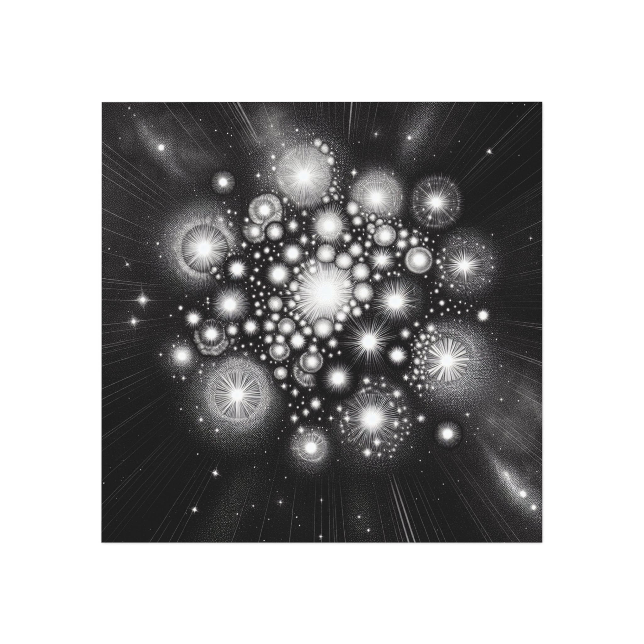 Star Cluster Square Magnet, Fridge Magnet, Magnetic Decor, Astronomy G ...